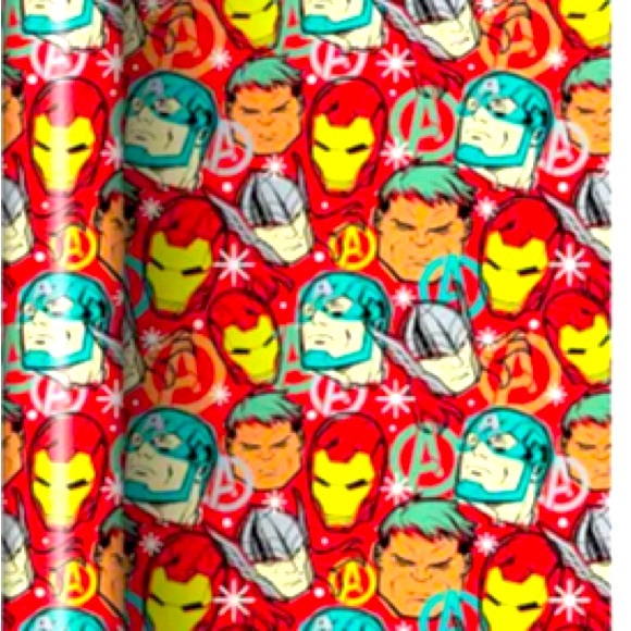 DC Comics | Holiday | Dc Comic Avengers Christmas Wrapping Paper | Poshmark